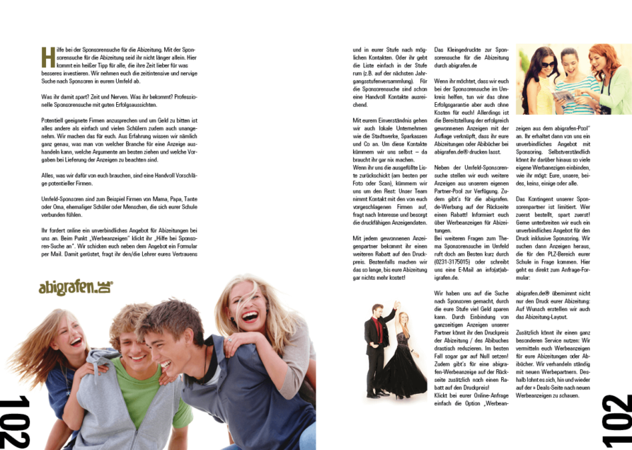 Abibuchseite Vorlage & Designbeispiele - abigrafen.de® GmbH