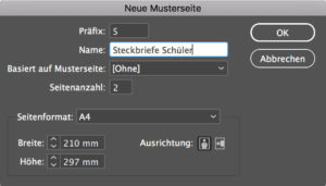 arbeiten mit Musterseiten in Indesign - abigrafen.de® GmbH